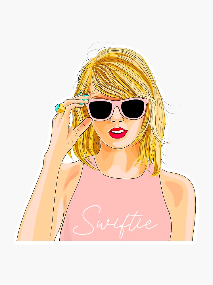 "taylor swift - swiftie" Sticker by VirginiePerez | Redbubble