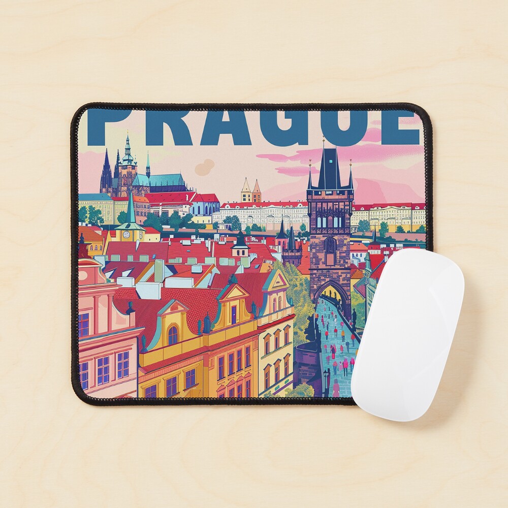 "Prague Print Prague Vector Art " Sticker for Sale by nomiraclehere ...