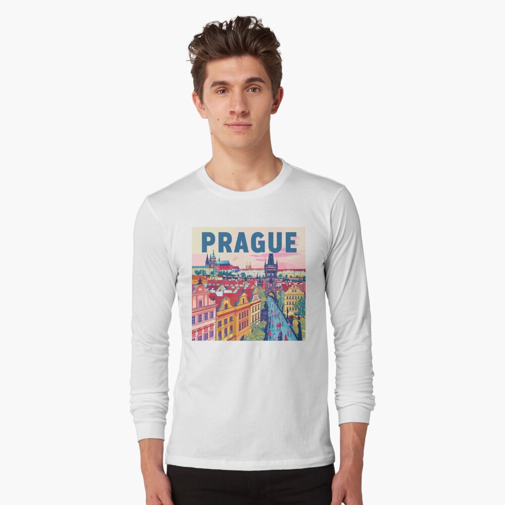 "Prague Print Prague Vector Art " Sticker for Sale by nomiraclehere ...