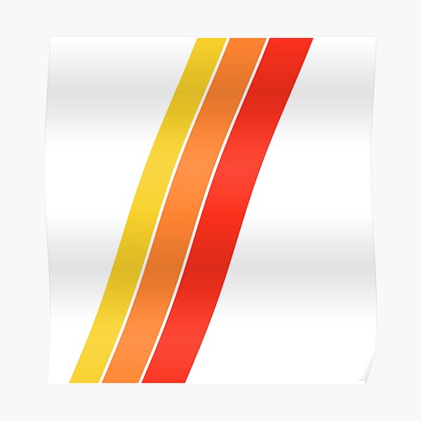 "Japanese Racing Stripes" Poster for Sale by ApexFibers | Redbubble