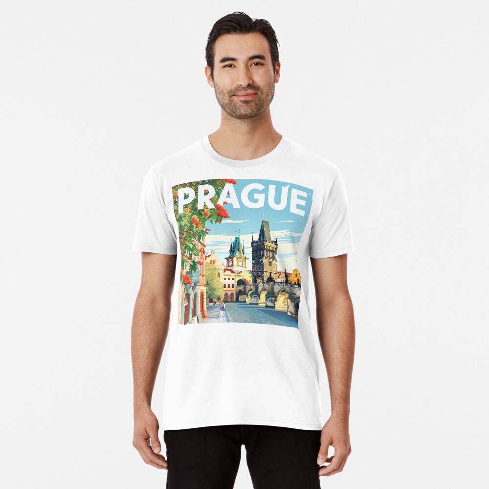"Prague Print Prague Vector Art " Sticker for Sale by nomiraclehere ...
