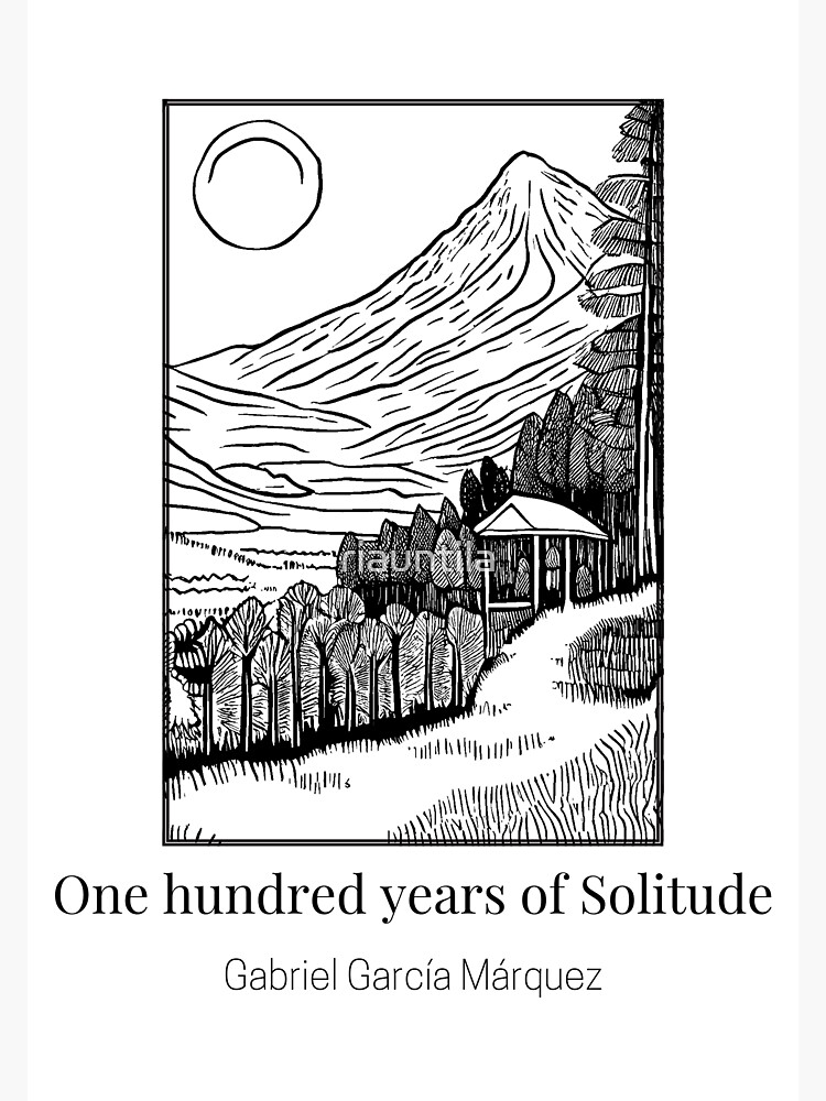 "One Hundred Years of Solitude Icon" Sticker by riauntila | Redbubble