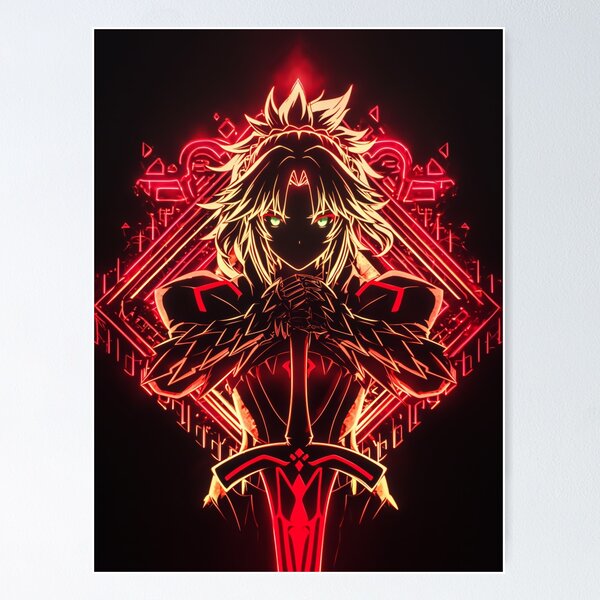 "Neon Mordred" Poster for Sale by SchellStation | Redbubble