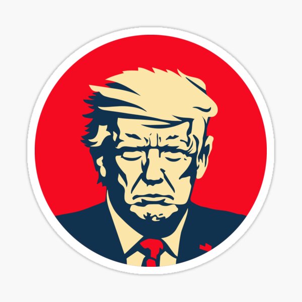 "Trump 2024 Campaign Sticker" Sticker for Sale by ereesedesign | Redbubble