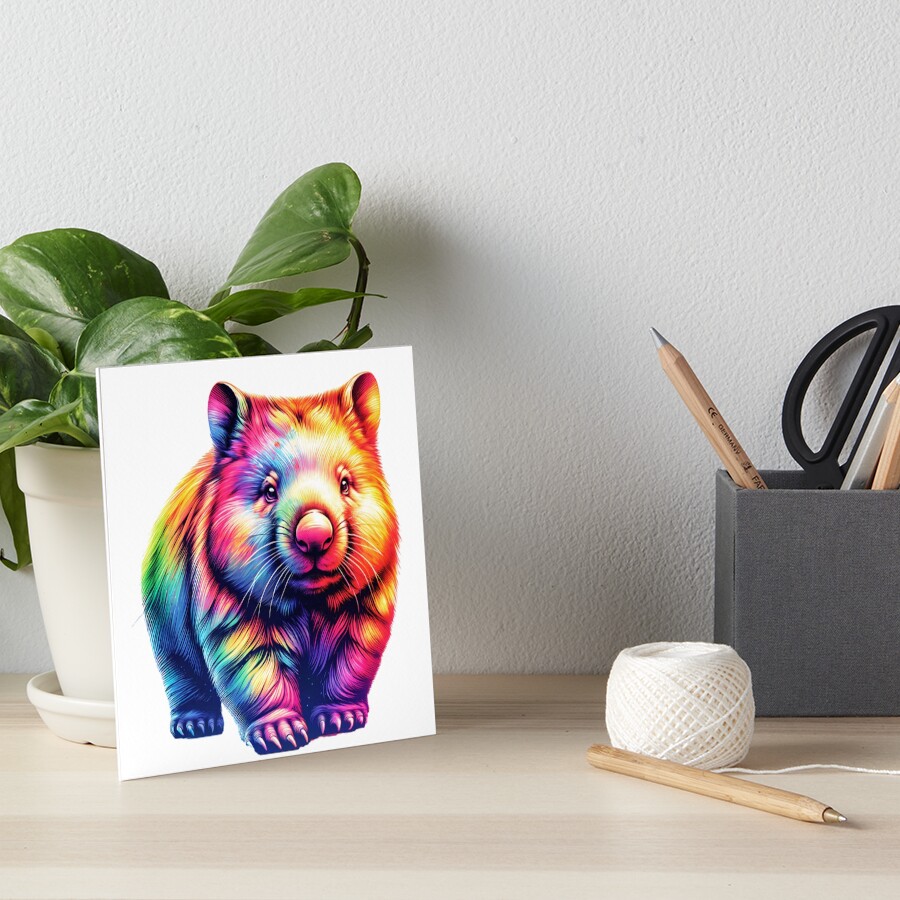 "Colorful Wombat" Poster for Sale by TheAnimalZ00 | Redbubble
