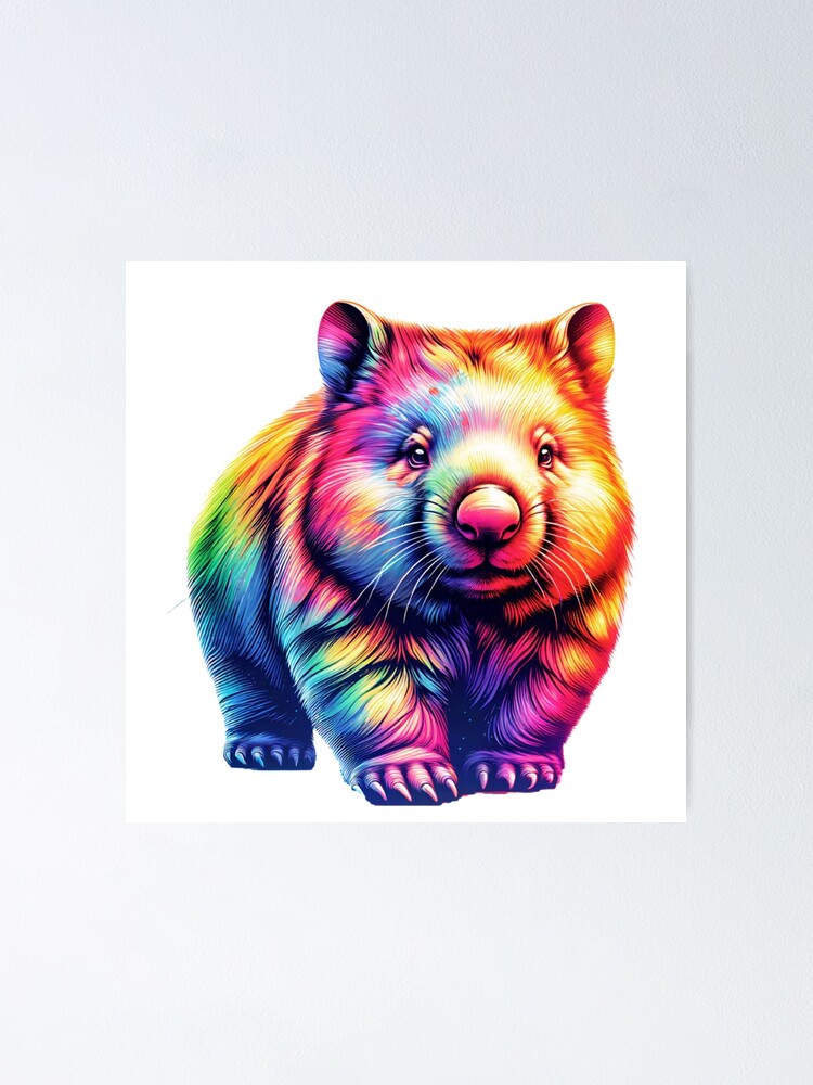 "Colorful Wombat" Poster for Sale by TheAnimalZ00 | Redbubble