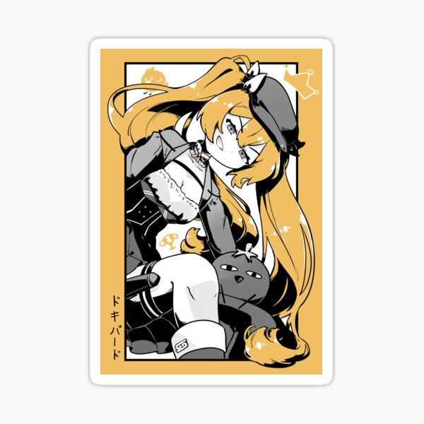"Dokibird monochromatic version" Sticker by CinnamonSama | Redbubble