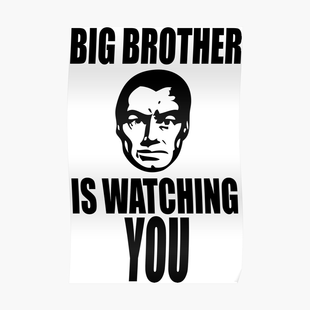 Big Brother Is Watching You Poster By Fearandclothing Redbubble