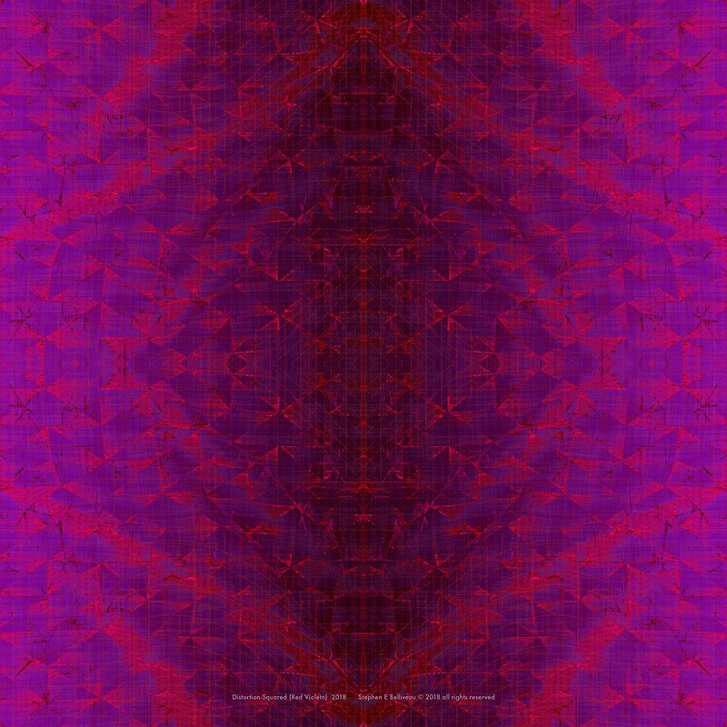 "Distortion Squared (Red Violet)" by StudioBoomBoom | Redbubble