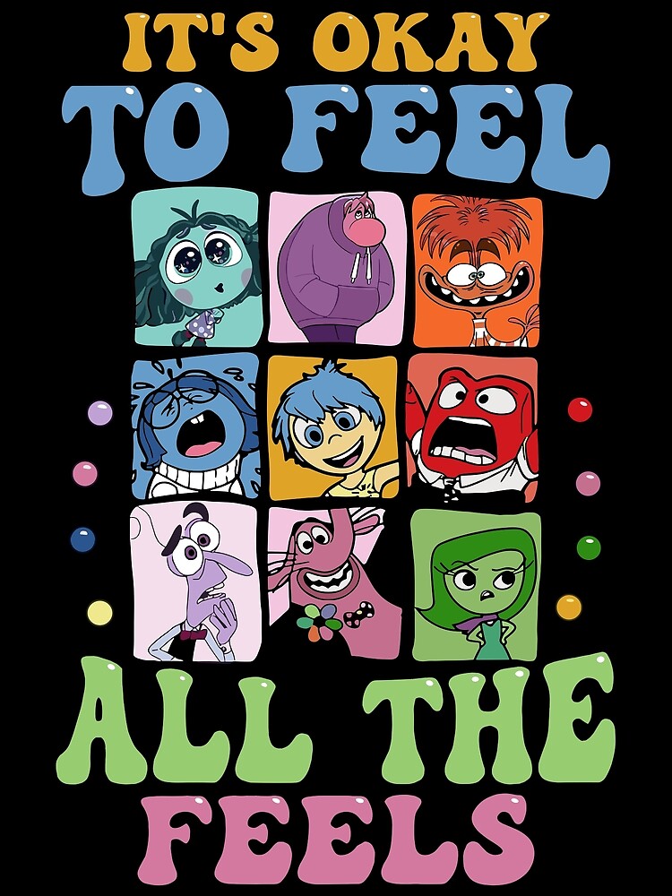 "Funny Inside Out It's Okay To Feel All The Feels" Poster for Sale by ...