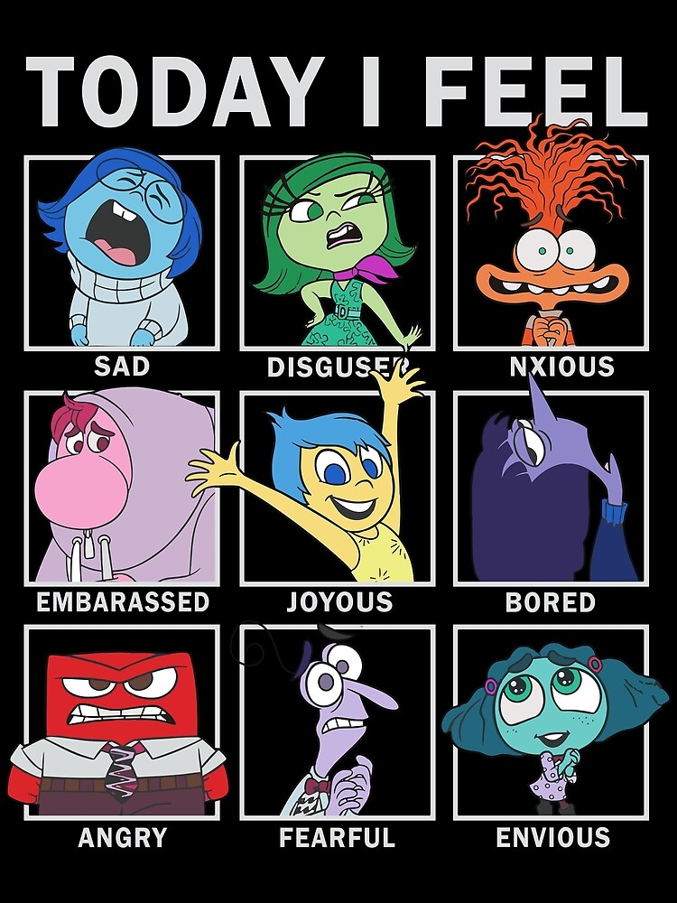 "Inside Out Today I Feel" Poster for Sale by uhcaxaval | Redbubble