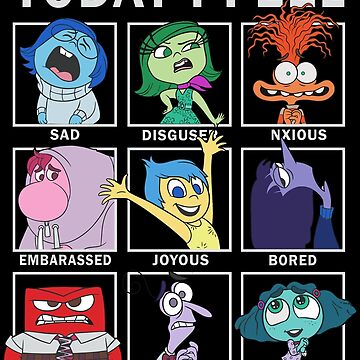 "Inside Out Today I Feel" Poster for Sale by uhcaxaval | Redbubble
