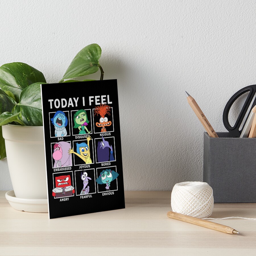 "Inside Out Today I Feel" Poster for Sale by uhcaxaval | Redbubble