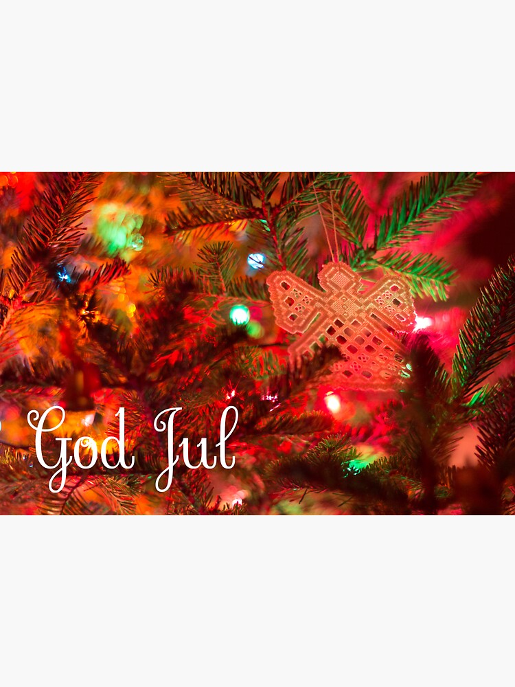 "God jul - fra en engel til en annen" Sticker for Sale by hohansen ...