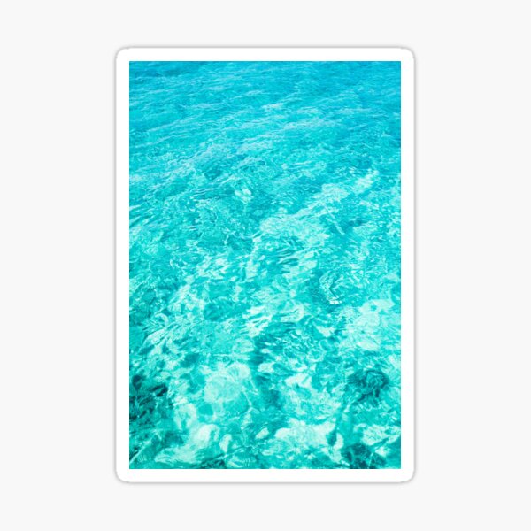 "Tropical Turquoise Blue Ocean Waves" Sticker for Sale by ...