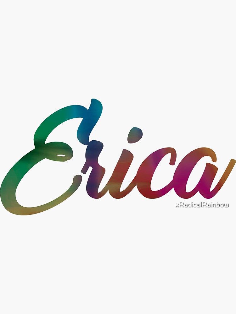 "Erica" Sticker by xRadicalRainbow | Redbubble