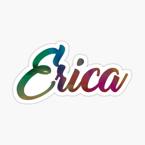 "Erica" Sticker for Sale by xRadicalRainbow | Redbubble