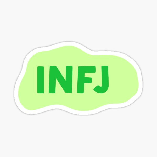 "INFJ bubbly sticker MBTI" Sticker for Sale by mbtihousehone | Redbubble