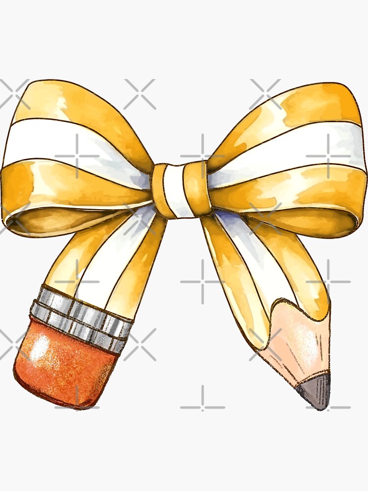 "Coquette Pencil Bow, Coquette teacher, Back to school, first day of ...