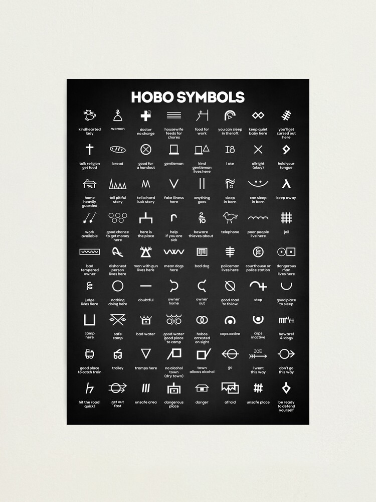 "Hobo Signs" Photographic Print for Sale by Inna Soyturk | Redbubble