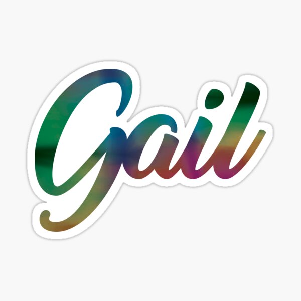"Gail" Sticker by xRadicalRainbow | Redbubble