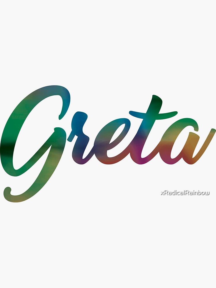 "Greta" Sticker by xRadicalRainbow | Redbubble