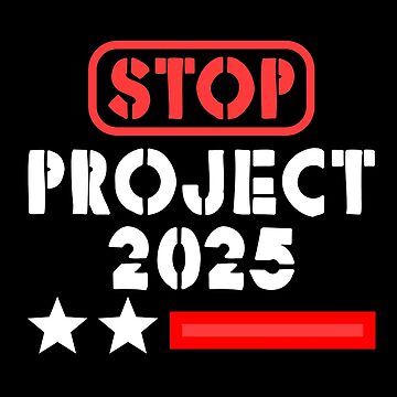 "Stop project 2025" Sticker for Sale by Colorfulman | Redbubble