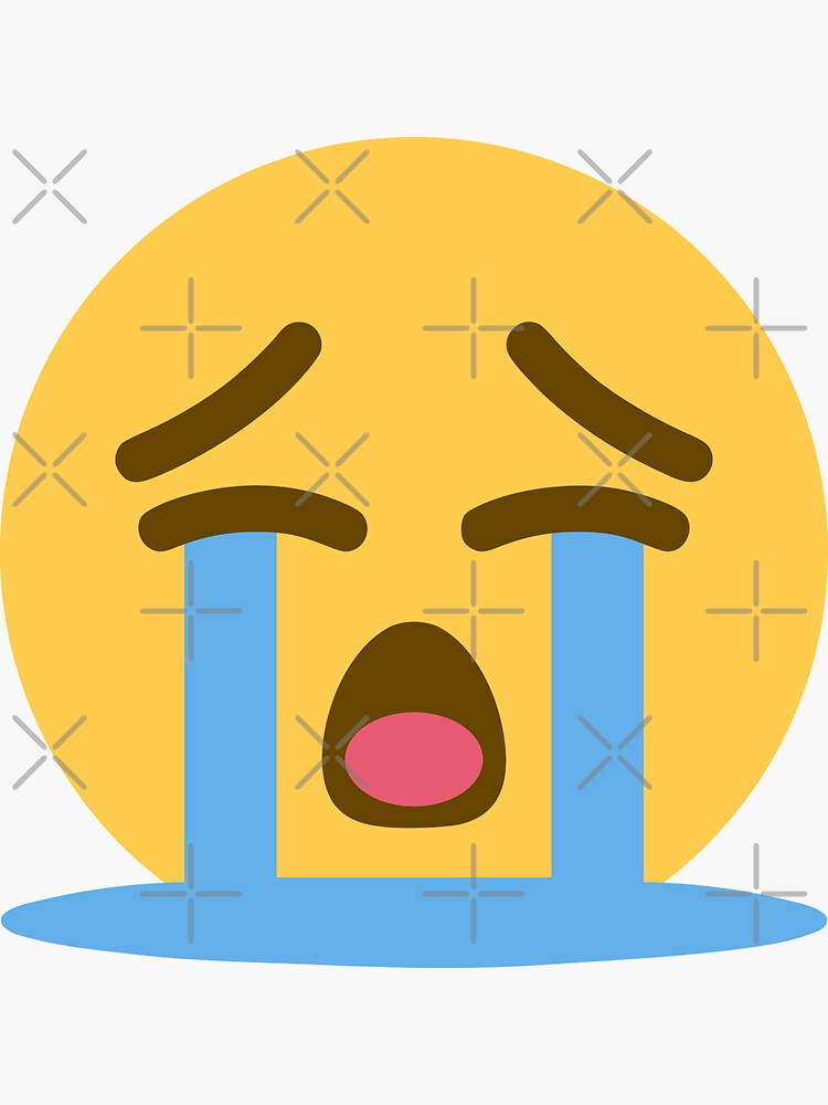"Loudly Crying Emoji Uohhhhhhhhh Cunny" Sticker for Sale by SOVLLESS ...