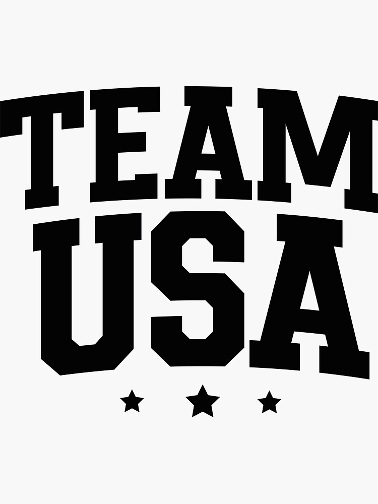"Team USA" Sticker for Sale by EricDesignStore | Redbubble