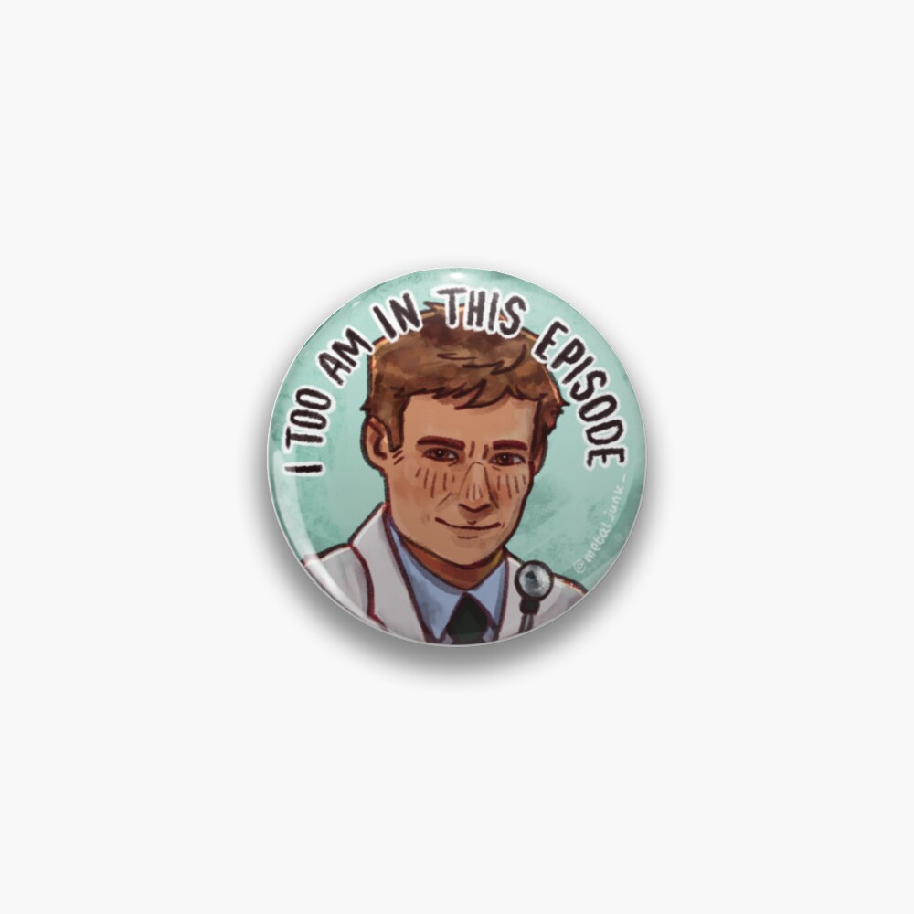 I too am in this episode”" Sticker for Sale by Metaljunk | Redbubble