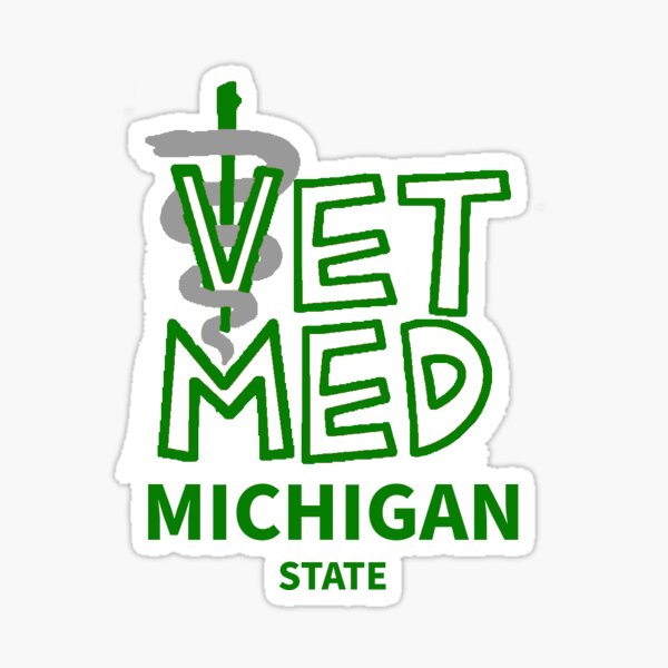 "Michigan State veterinary medicine " Sticker for Sale by vetmed28 ...