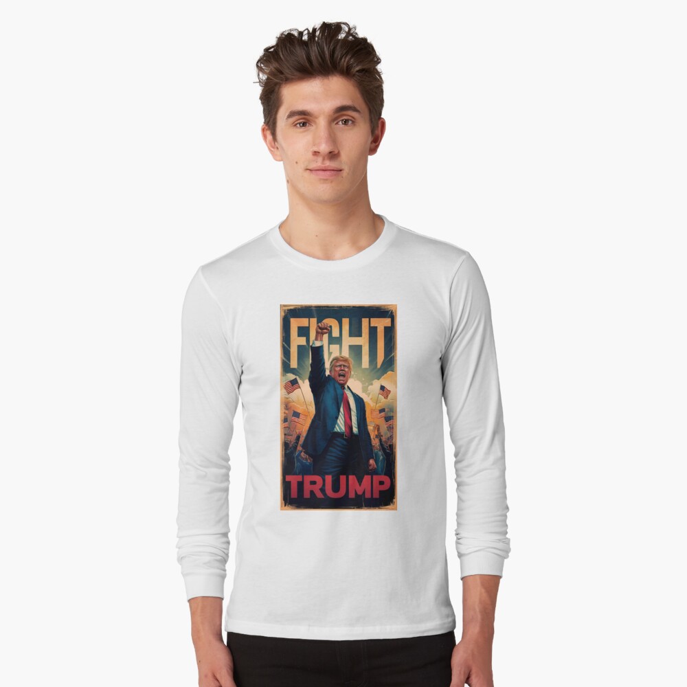 "Dynamic retro portrait of Donald Trump - Strength and Determination v2 ...