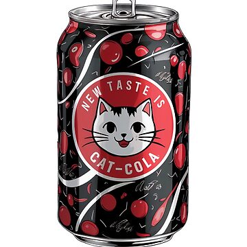 "Cat Cola, The soft drink for cats" Sticker for Sale by kateds14 ...
