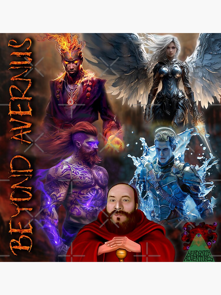 "Weirdsmith Adventures' Original - Beyond Avernus Poster " Sticker for Sale by WeirdWorlds ...