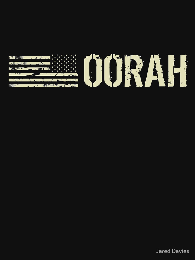 "Oorah (Flag)" T-shirt for Sale by MilitaryCandA | Redbubble | black t ...