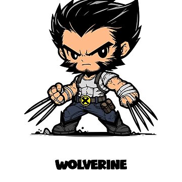 "Wolverine chibi" Sticker for Sale by CyberPanx | Redbubble