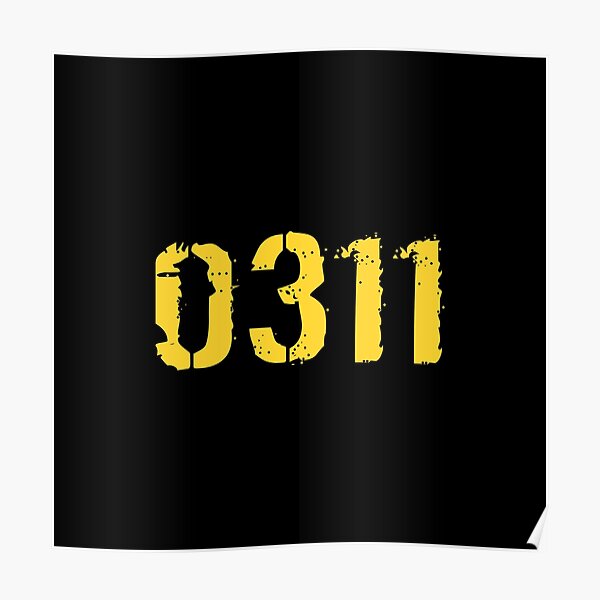"0311 Infantry" Poster for Sale by MilitaryCandA | Redbubble