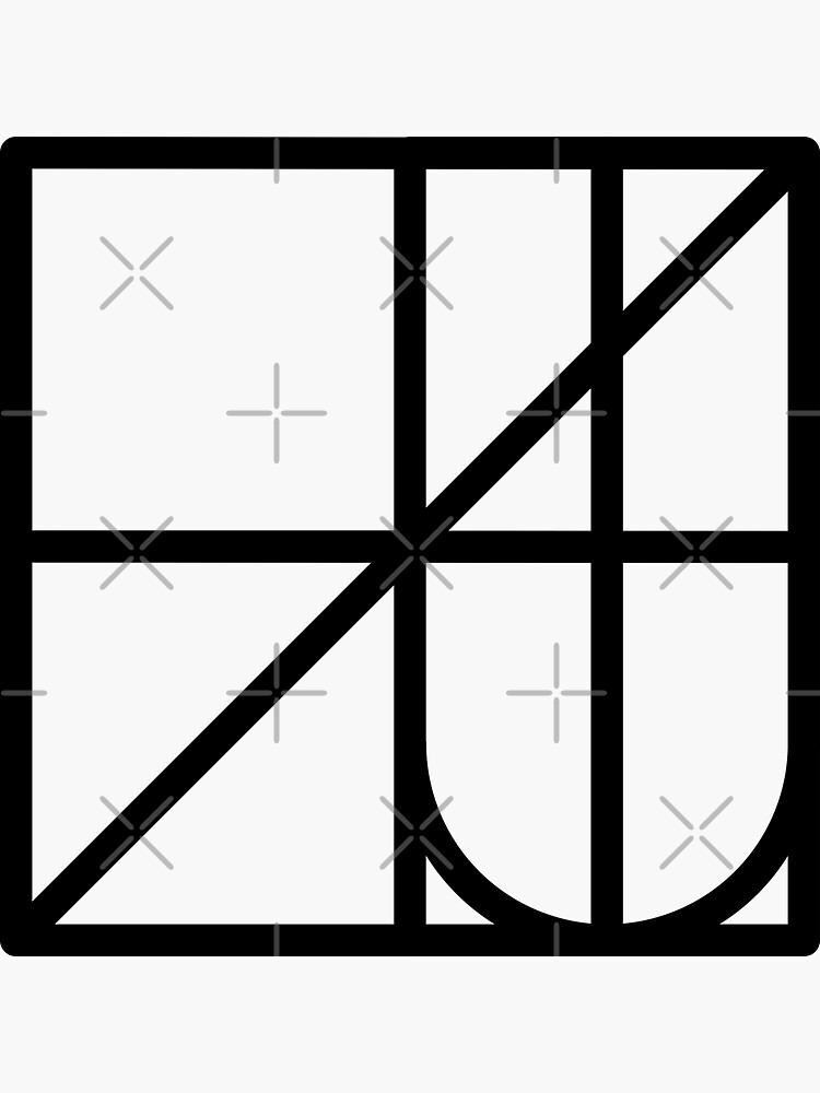 "Elijah Square Name Logo" Sticker for Sale by MZT-Designs | Redbubble