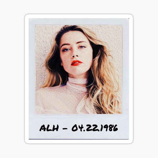 Amber Heard Stickers | Redbubble