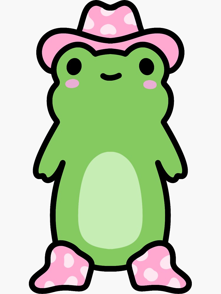 "Cowgirl frog " Sticker for Sale by Daniel .st | Redbubble