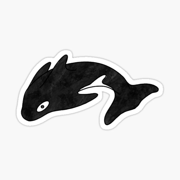 "Orca" Sticker for Sale by evy-makes-art | Redbubble