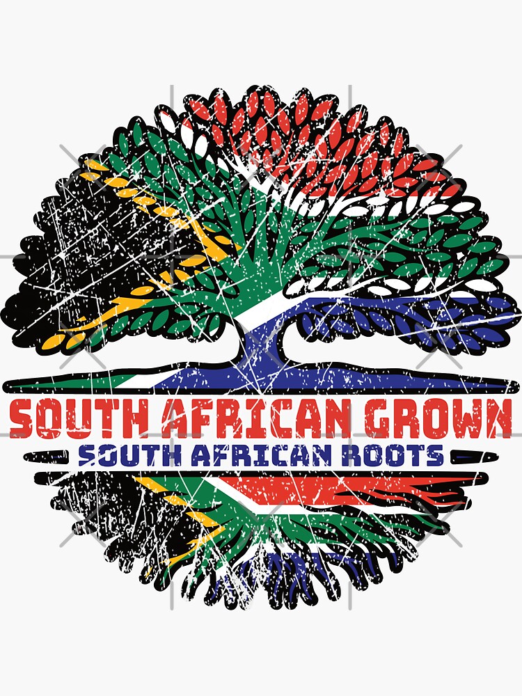 "South African South Africa Tree Roots Flag" Sticker for Sale by FlagX ...