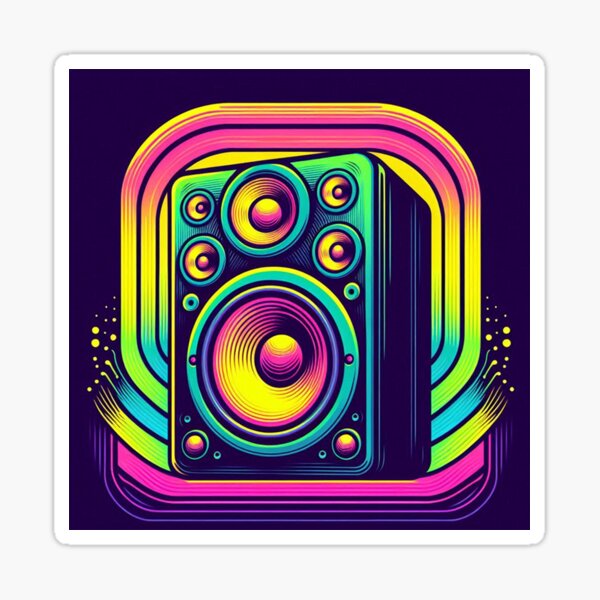 "The Decibel Dance" Sticker for Sale by smanoj11 | Redbubble