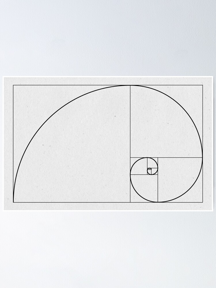 "Golden Spiral" Poster by innasoyturk | Redbubble