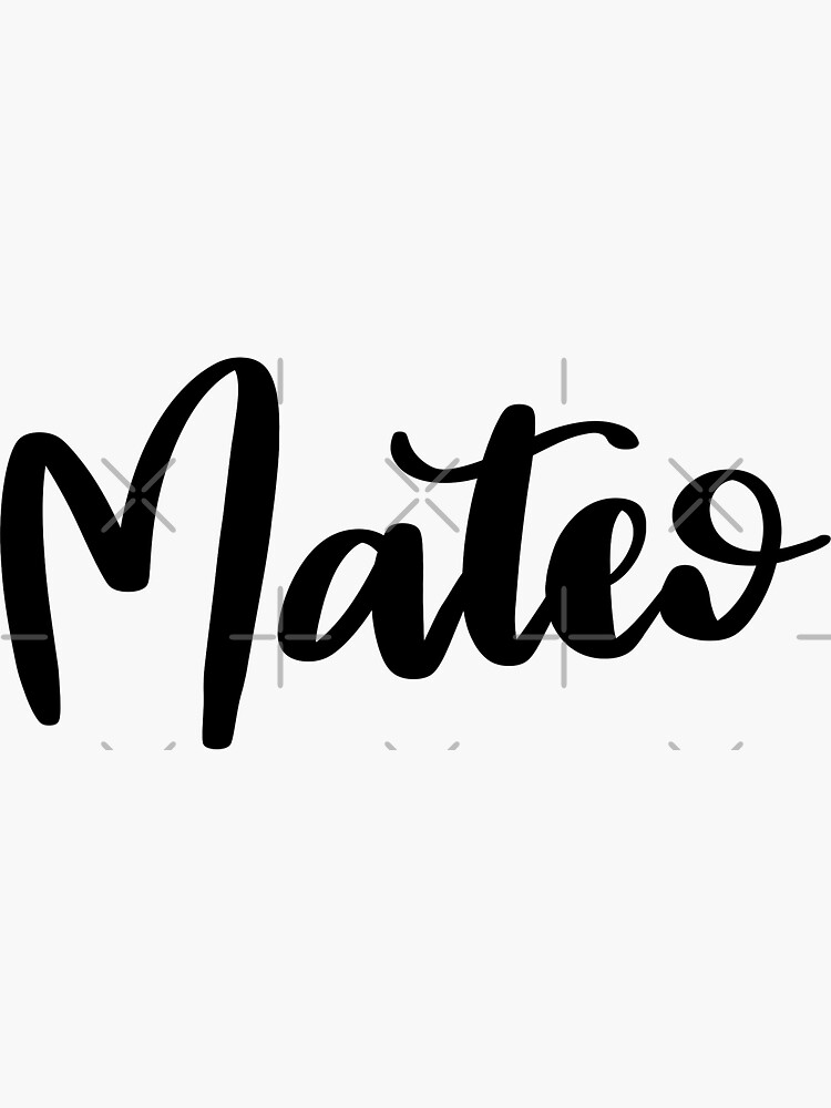 Pegatina «Mateo» de ellietography | Redbubble