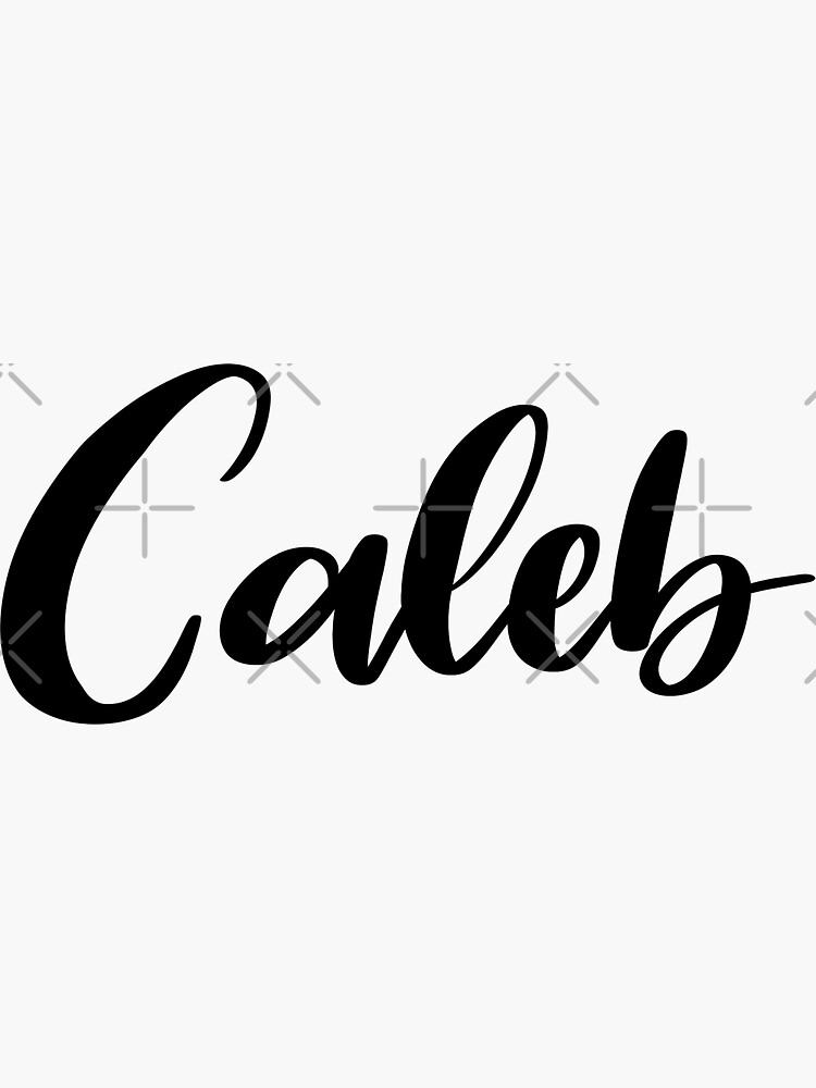 "Caleb" Sticker by ellietography | Redbubble