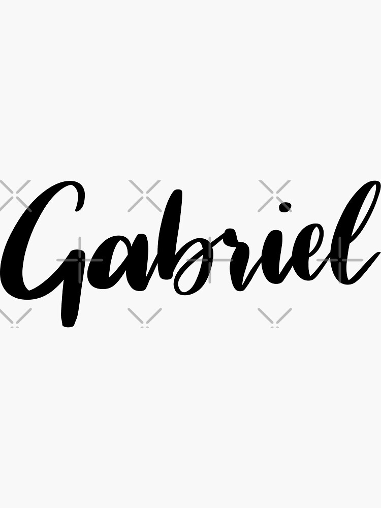 "Gabriel" Sticker for Sale by ellietography | Redbubble