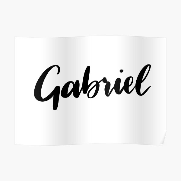 "Gabriel" Poster by ellietography | Redbubble