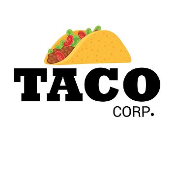 "Taco Corporation Logo" Sticker for Sale by GraphixKing999 | Redbubble