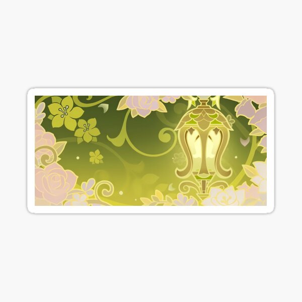 "Emilie: Base Note Genshin Impact Namecard" Sticker for Sale by ...
